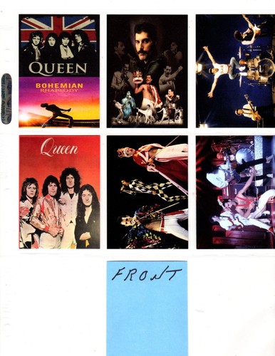 QUEEN CUSTOM NOVELTY TRADING CARD 6 CARDS SET | eBay