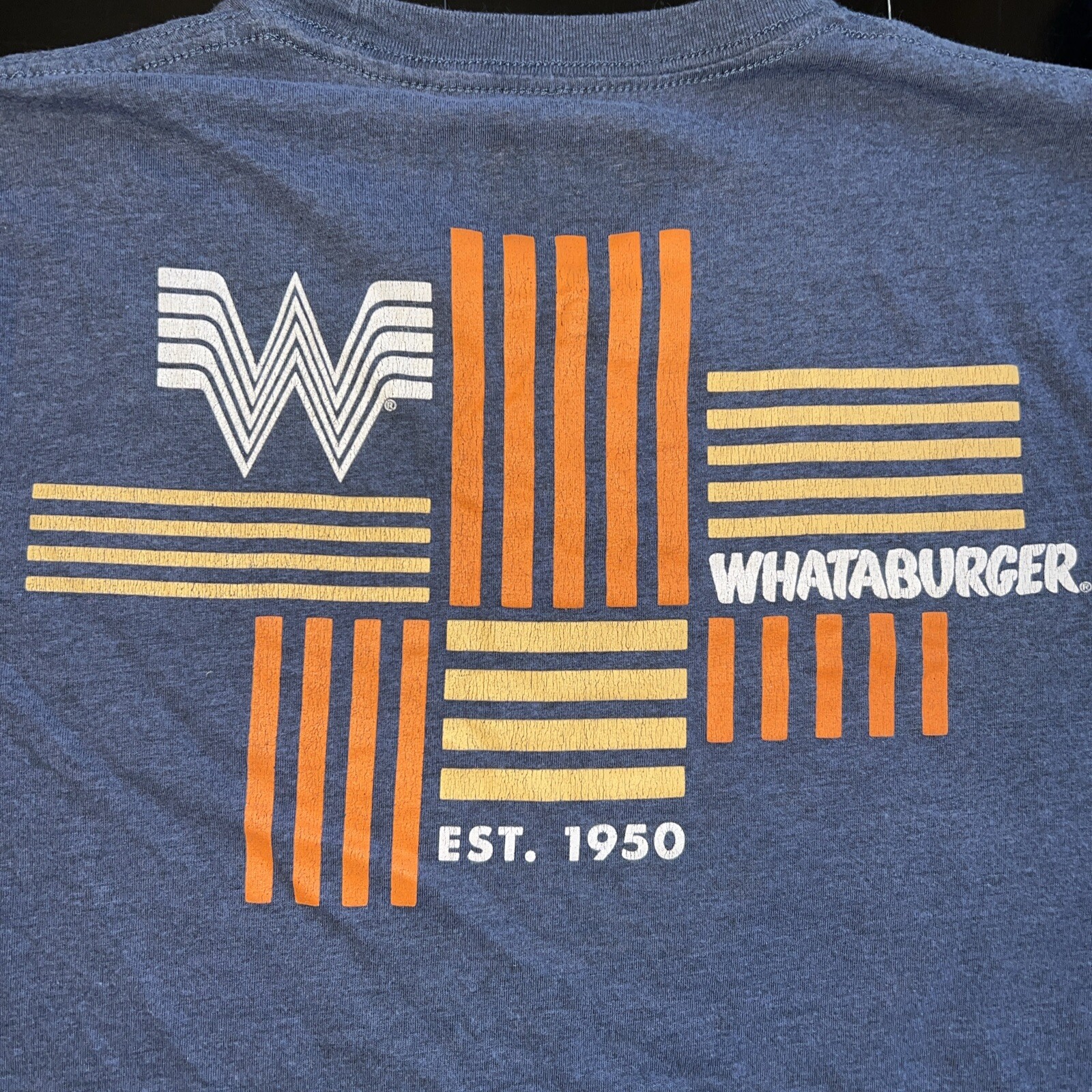 Collectible Rare Whataburger Logo Texas State Shape Graphic Shirt ...