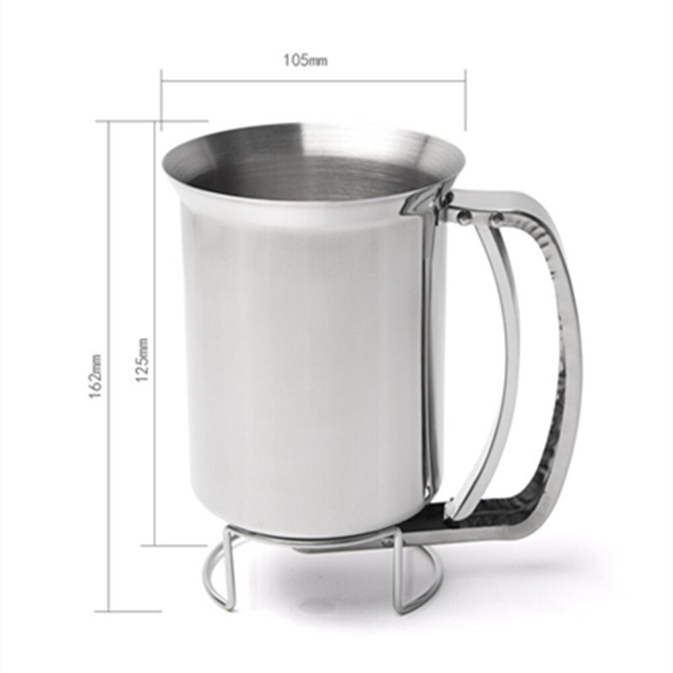 Hand-Held Stainless Steel Batter Dispenser Batter Funnel-Great For ...
