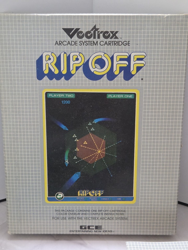 Vectrex Rip Off Game Box With Overlay No Cartridge | eBay
