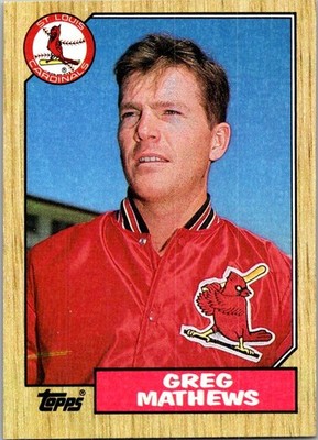 1987 Topps #567 Greg Mathews | eBay