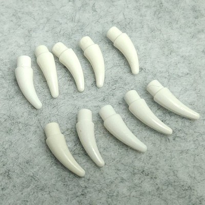 LEGO White 53451 Barb Claw Horn Tooth Small with Bar Lot of 10 88513 | eBay