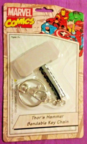 Thor's Hammer Key Chain - Bendable Marvel Comics - Discontinued Item ...