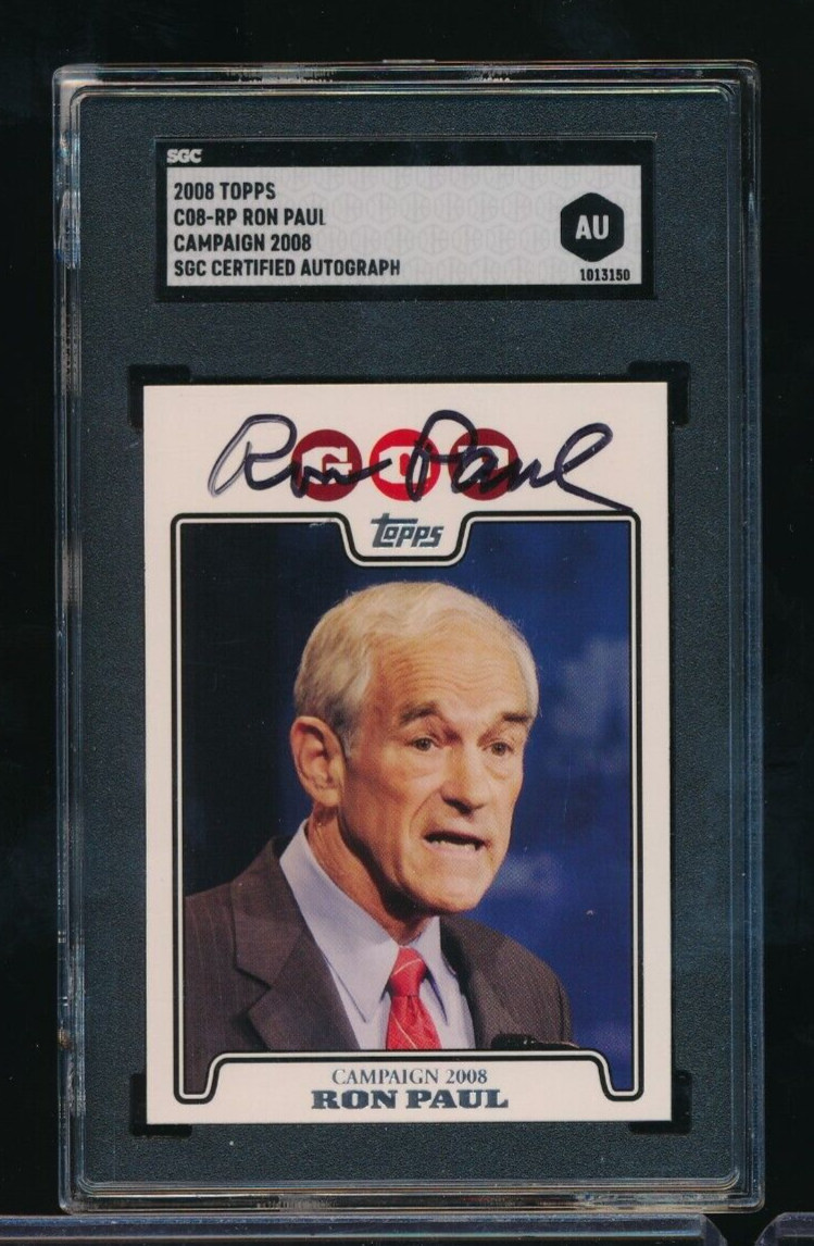 2008 Topps Campaign 2008 Ron Paul #C08-RP signed auto SGC authentic | eBay