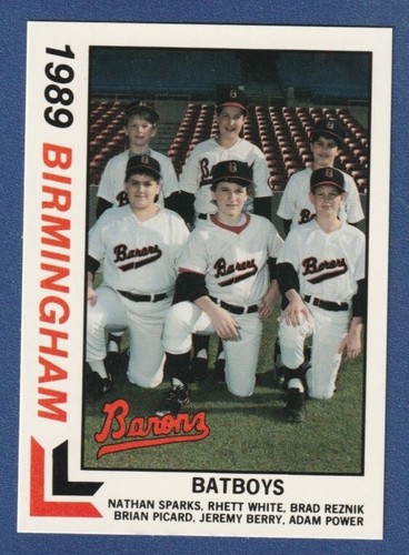 Rhett White 1989 Best Batboys RC #30 NATHAN SPARKS BRAD REZNIK Brian ...
