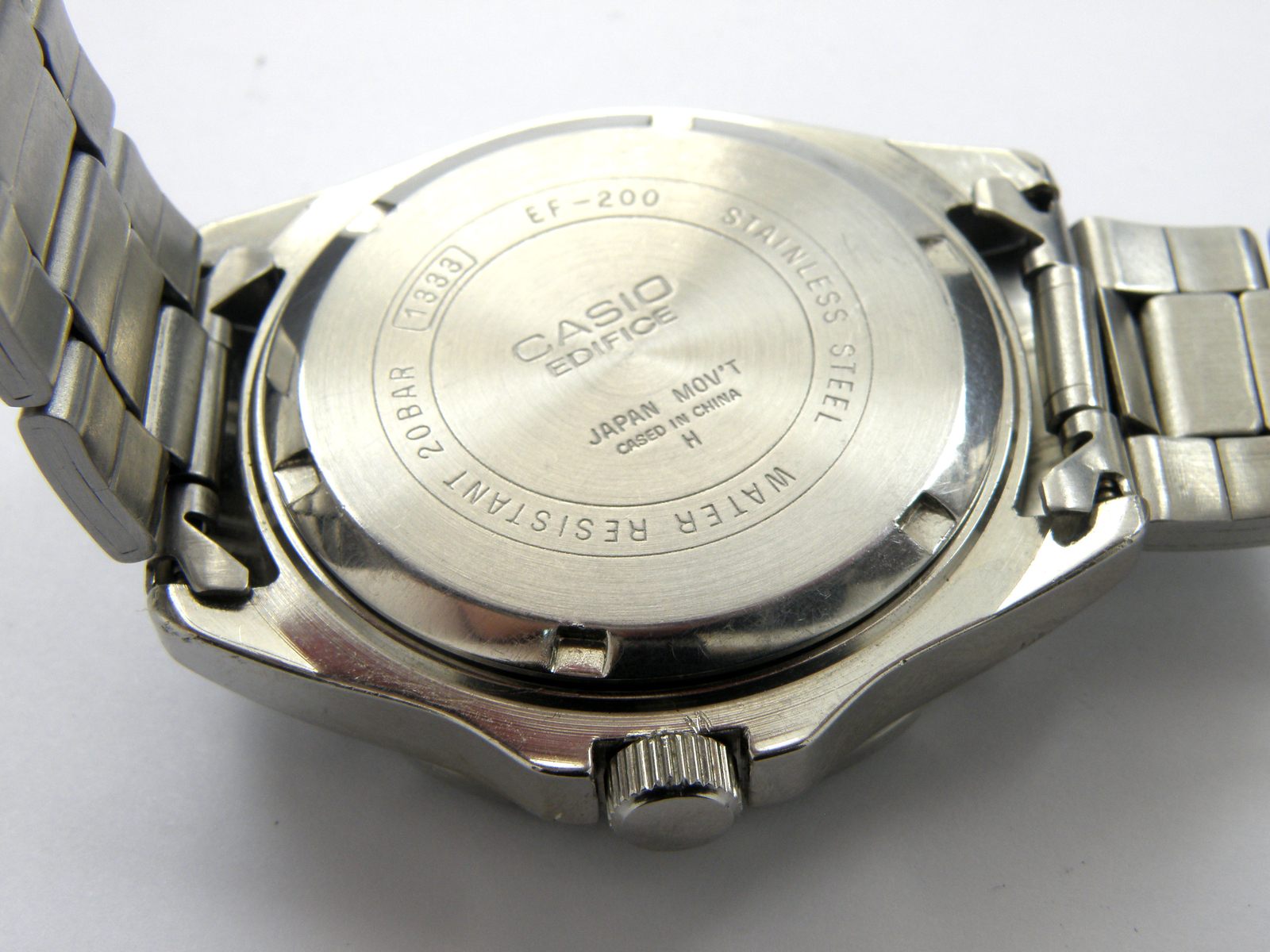 Gents Casio Edifice EF-200 Double Red Quartz Divers Watch - 200m | eBay