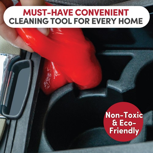 Ruby Squishy Clean Cleaning Gel - - Car Keyboard Dust Cleaner Tool for ...