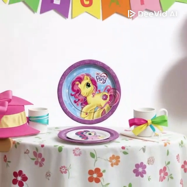 My Little Pony Round Lunch Plates Birthday Party Supplies 8 Per Package ...