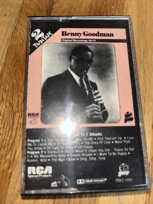 VINTAGE Original Recordings by Benny Goodman Vol III Cassette RCA | eBay