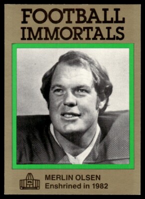 1985 FOOTBALL IMMORTALS MERLIN OLSEN B LOS ANGELES RAMS #94 | eBay