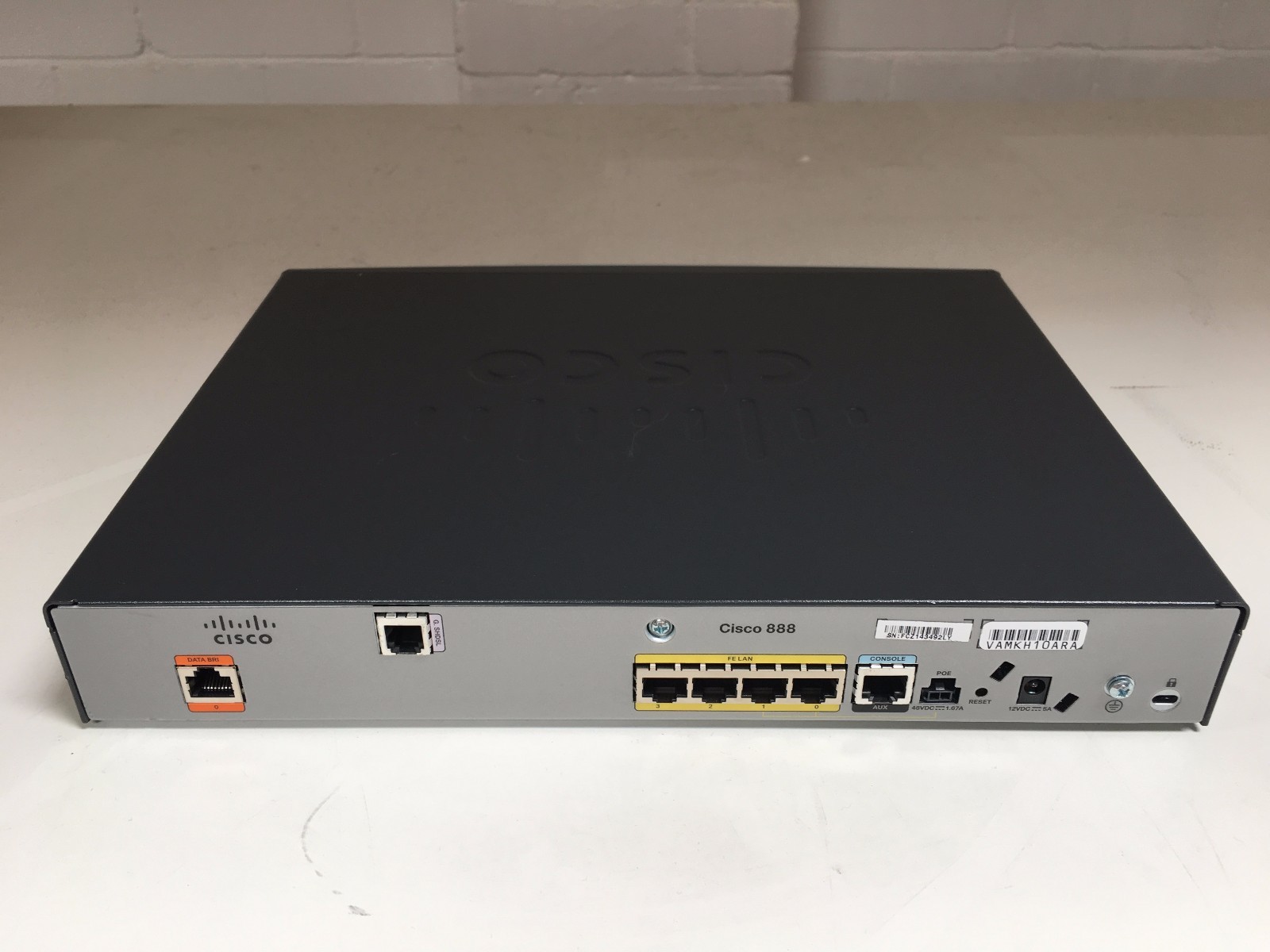 CISCO888-K9 CISCO 888 K9 ROUTER 256MB DRAM 128MB FLASH & PSU 45 DAY ...
