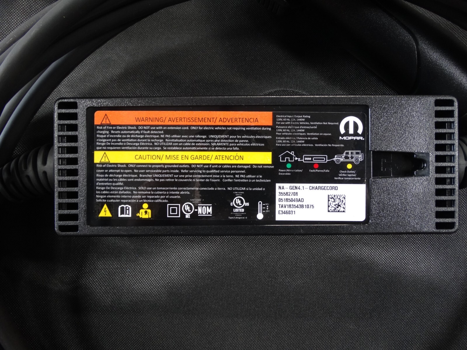 Genuine Mopar Battery Charger Cable 05185049AD for sale online | eBay