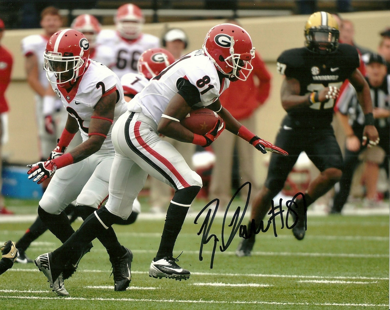 REGGIE DAVIS HAND SIGNED GEORGIA BULLDOGS 8X10 PHOTO W/COA UGA | eBay