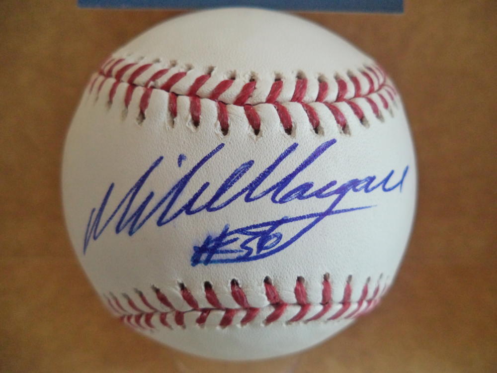 MIKE MORGAN A'S/CUBS/DODGERS SIGNED AUTOGRAPHED M.L BASEBALL BECKETT ...