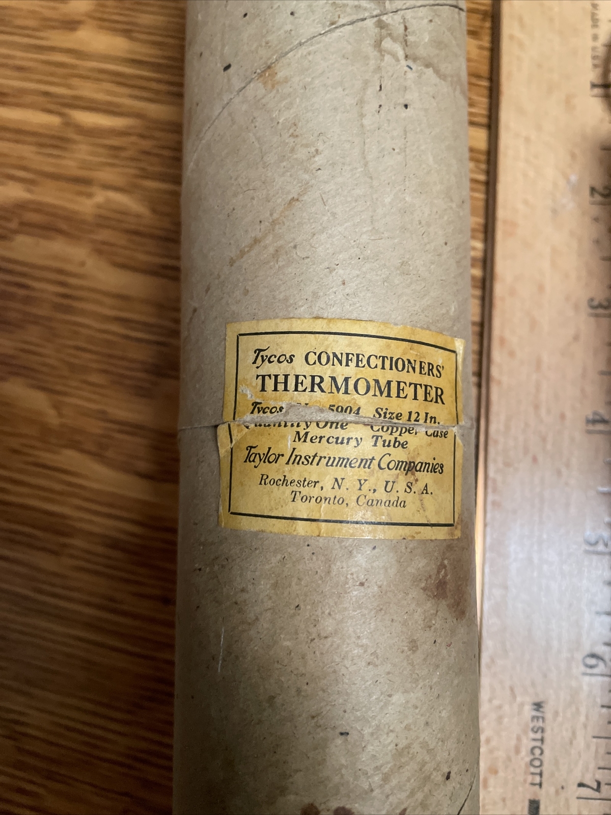 ANTIQUE COPPER TYCOS CANDY THERMOMETER | eBay
