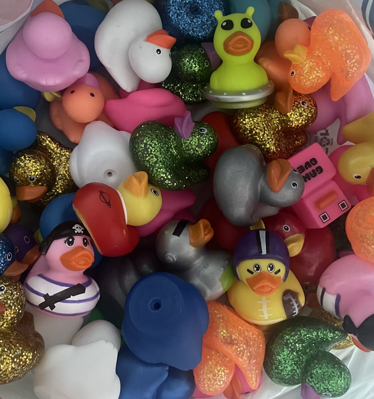 20x Rubber Duck Lot Animated Assorted Colorful Mixed Theme Jeep Ducking ...