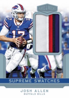 2018 Plates & Patches Josh Allen Rookie Patch RC NFL Blitz Digital Card ...