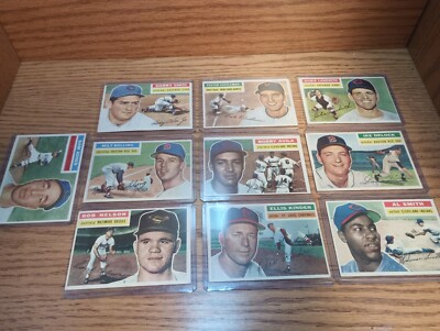 1956 Topps Vintage Baseball Cards 10 Lot | eBay