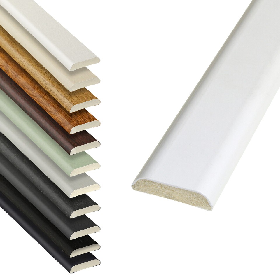uPVC Plastic Trim Bead 2.5m Cloaking Fillet D Mould PVC Architrave ...