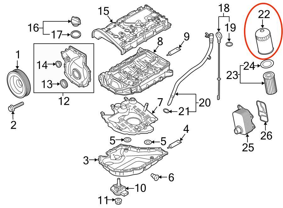 06L115408D VOLKSWAGEN GENUINE JETTA OIL FILTER HOUSING COVER | eBay