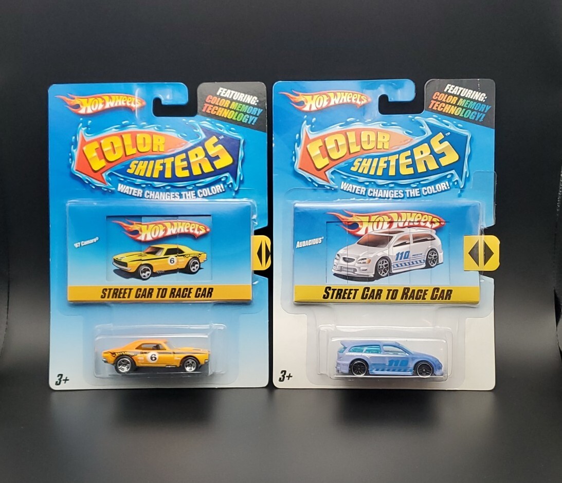 Hot Wheels '67 Camaro & Audacious Color Shifters Street Car To Race Car ...