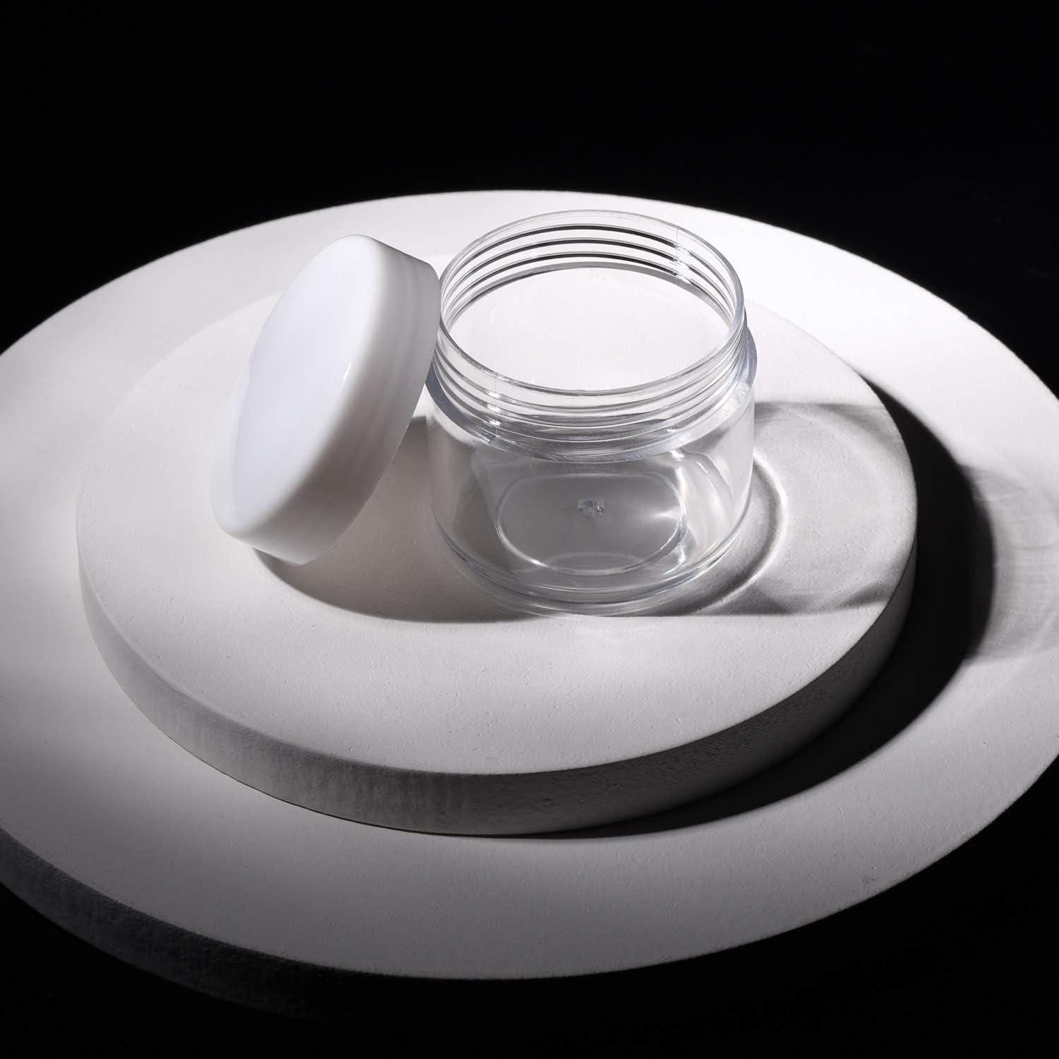 100 Packs 20 Gram Cosmetic Containers with Lids and 10 Pieces Plastic ...