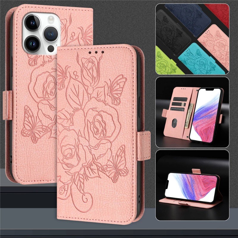 Flip Leather Wallet Case Cover For iPhone 17 16e 15 14 13 12 11 Pro Max ...