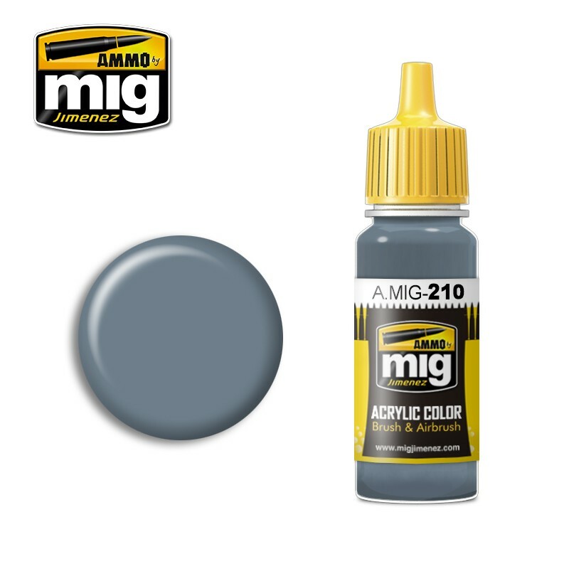 Ammo AMIG-0210 FS 35237 Gray Blue (17ml) Mig Jimenez Acrylic Paint ...
