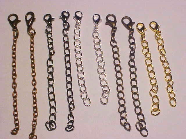 NECKLACE BRACELET ADJUSTMENT CHAIN EXTENSION EXTENDOR 5-DIFFERENT ...