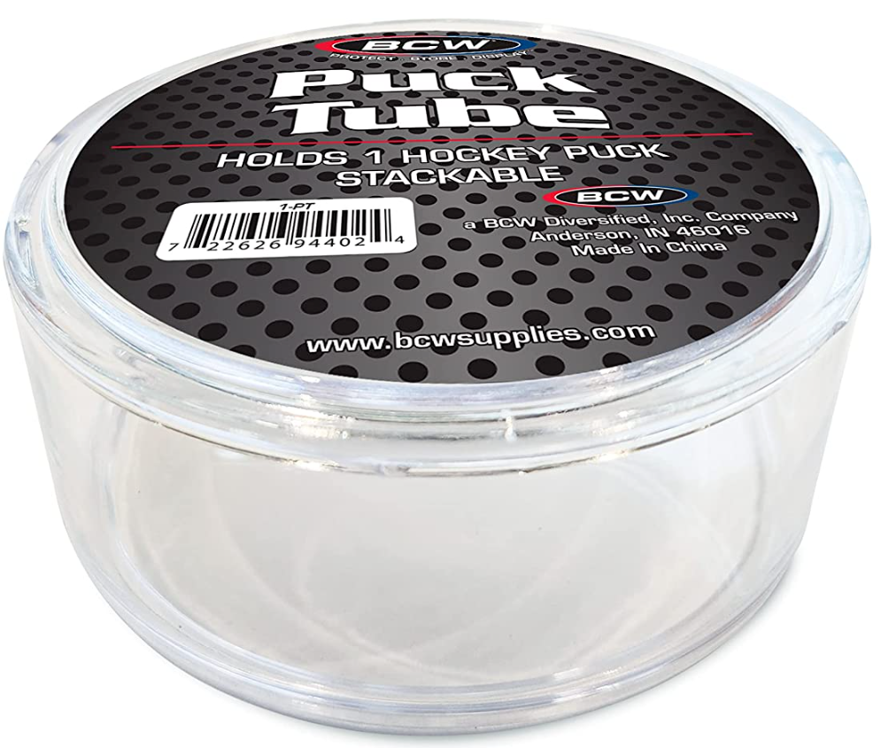 BCW Round Hockey Puck Display Tube | eBay