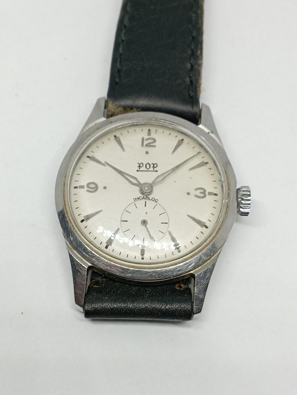VINTAGE Swiss UNIQUE ALL S.STEEL POP watch cal. FEF 290 from 1945 ...
