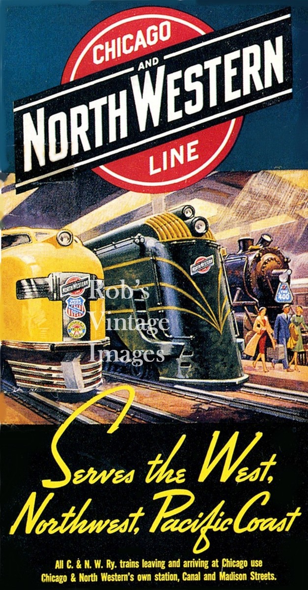Chicago Northwestern Railroad Memorabilia Railroad Chicago