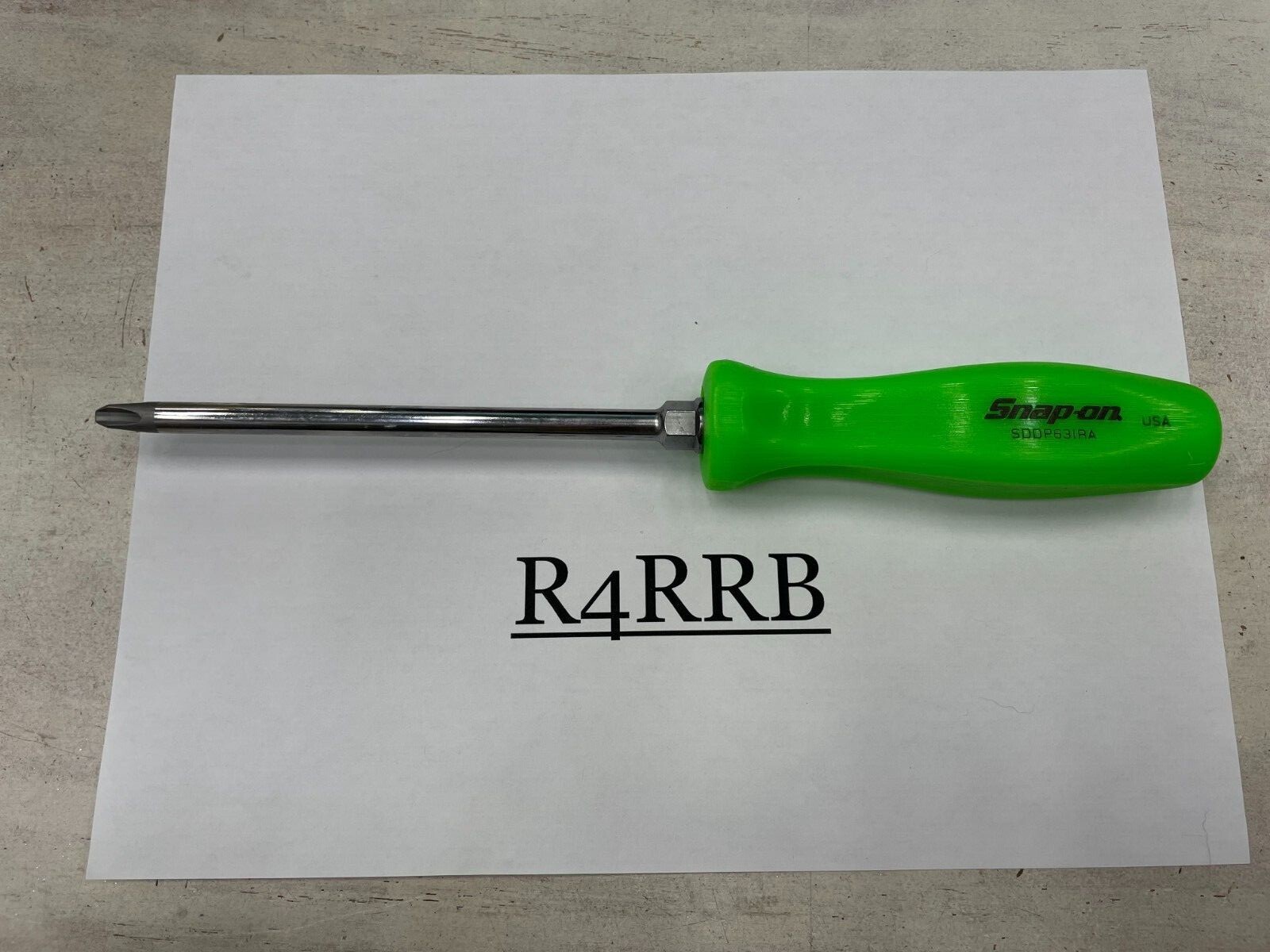 Snap-on Tools USA Green Hard Handle #3 Phillips Screwdriver SDDP63IRAG ...