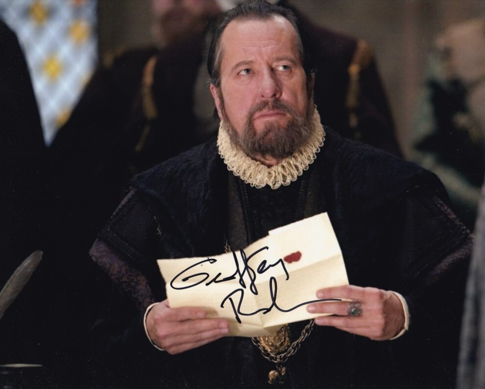 GEOFFREY RUSH signed Autogramm 20x25cm THE GOLDEN AGE in Person ...