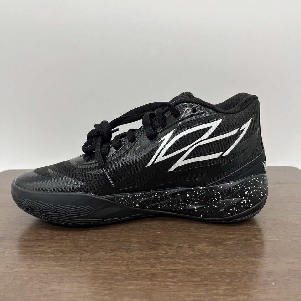 Puma Melo MB.02 "Oreo" Black White LaMelo Ball 379425-01 GS Size 4.5 ...
