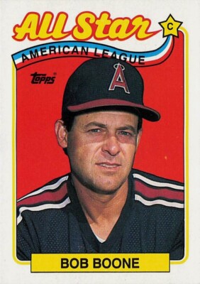 1989 Topps #404 BOB BOONE California Angels | eBay