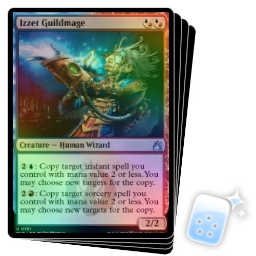 FOIL IZZET GUILDMAGE X4 Ravnica Remastered Magic MTG MINT CARD | eBay