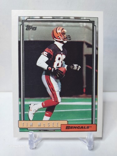 1992 Topps Football #1 Tim McGee Cincinnati Bengals | eBay
