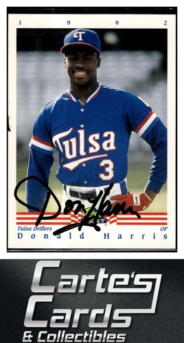 Donald Harris 1992 Classic Best #287 Tulsa Drillers TTM/IP Signed ...
