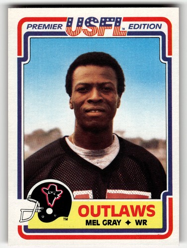 1984 Topps USFL FOOTBALL Mel Gray #92 Oklahoma Outlaws HIGH GRADE ...