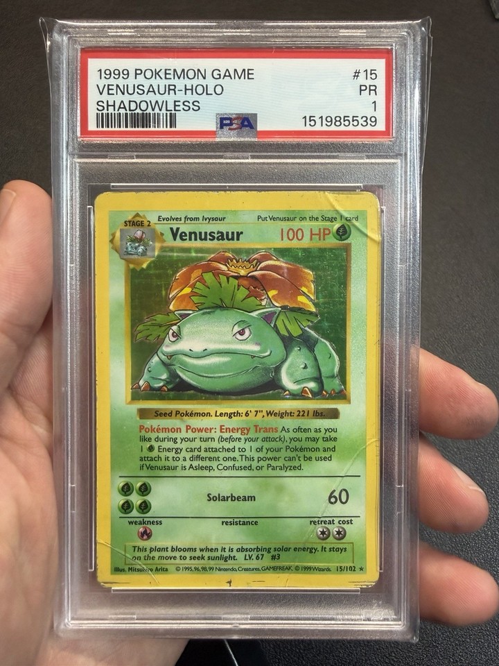 PSA 1 Shadowless Charizard Blastoise And Venusaur | eBay