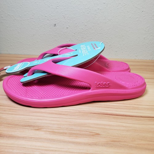 Totes Women's 9 Everywear Flip Flop Sandals Hot Pink Lightweight ...