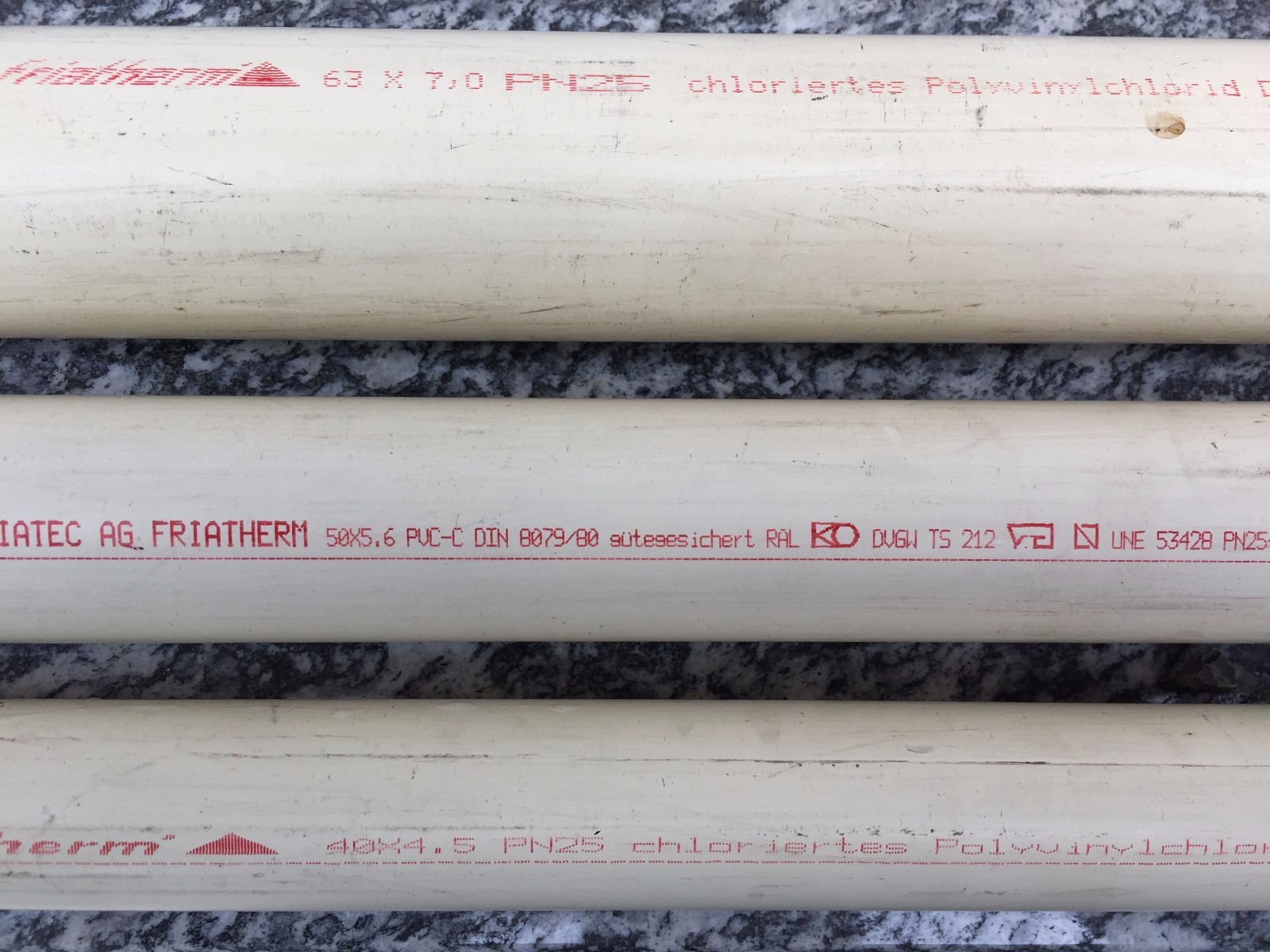 Friatherm Friatec Rohr,starr,LÄNGE:500mm/0,5m verschiedene Größen 16 ...