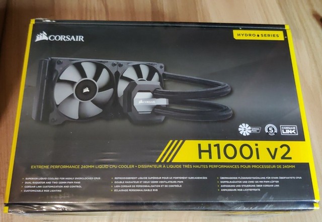 Corsair Hydro Series H100I V2 CPU Cooler/ 2435 RPM for sale online | eBay