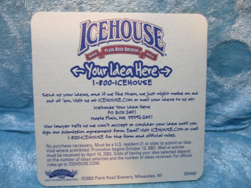 Icehouse Beer Coaster | eBay