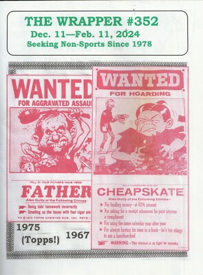 THE WRAPPER - #352 - 1953 TOPPS FIGHTING MARINES - 1961 TOPPS WANTED ...