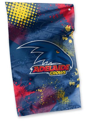 ADELAIDE CROWS AFL Cape Wall Flag Banner Man Cave Bar Shed Game Day ...