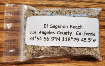 El Segundo Beach Sand Soil Dirt Sample Los Angeles County California ...