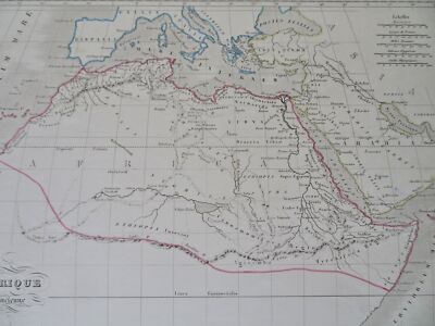Africa Ancient World Egypt Ethiopia Nubia Numidia Carthage 1846 Thierry ...
