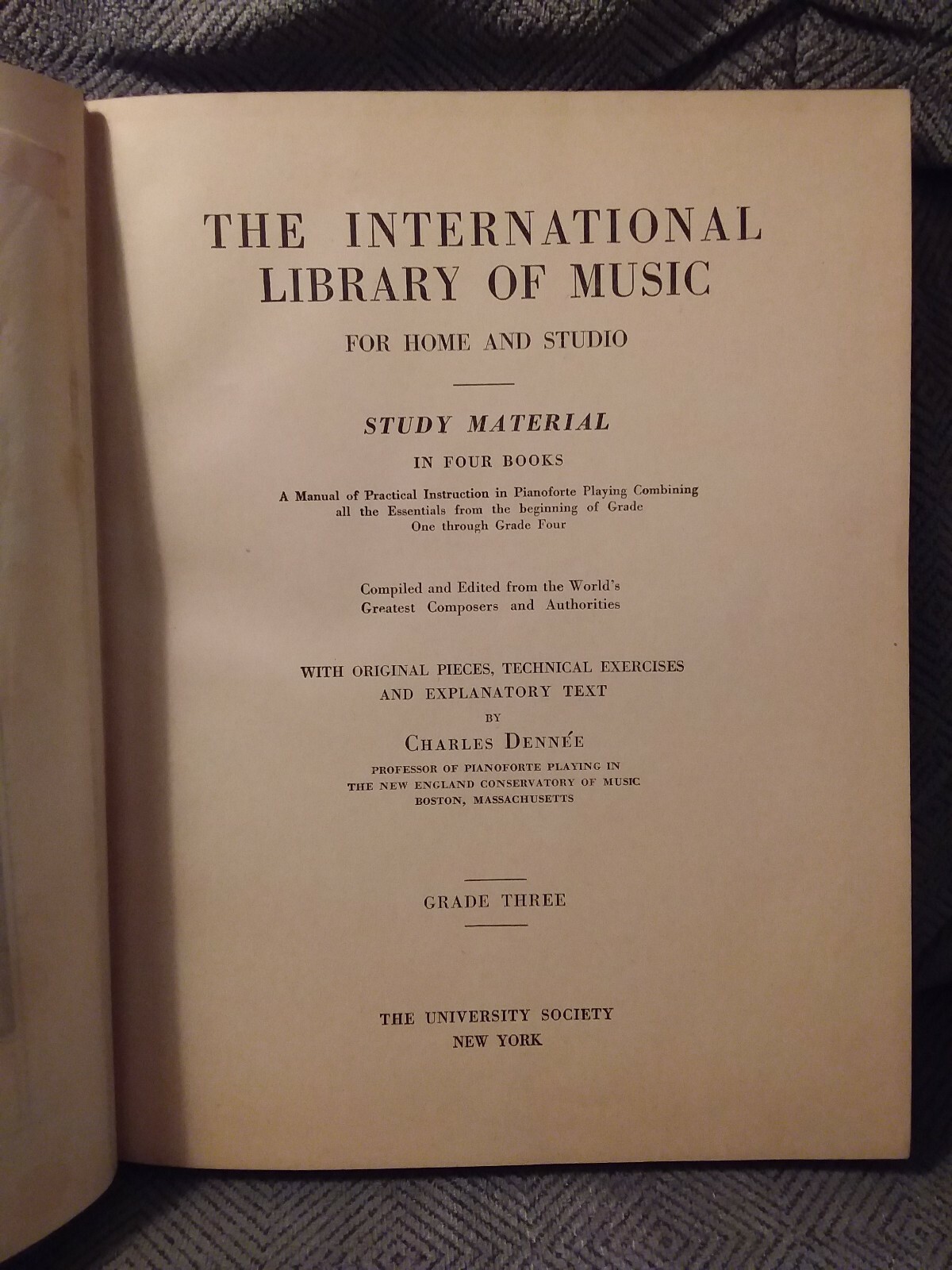 The International Library of Music for Home and Studio (1925) History ...